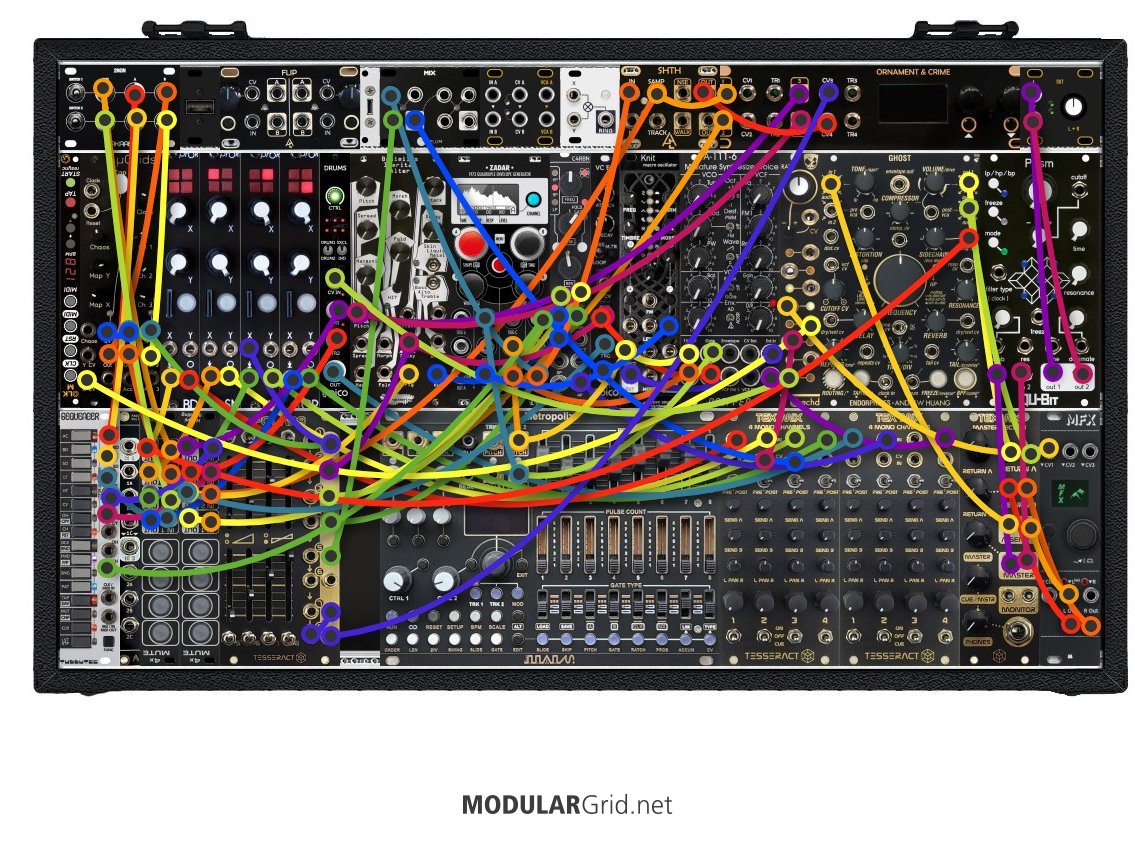 Little snippet from my set over the weekend, loving my performance focused case! : r/modular
