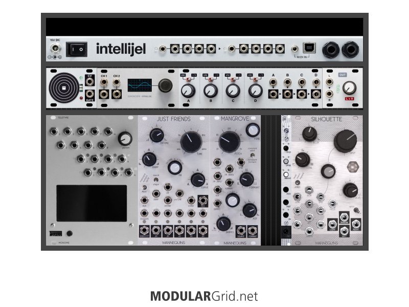 Teletype Skiff 62hp (copy) - Eurorack Modular System from adiosamoebas on ModularGrid
